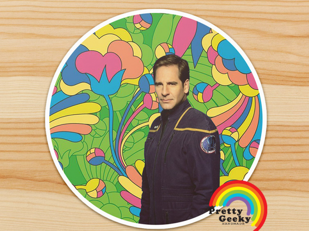 Groovy Star Trek Captain Sticker : Captain Archer | Pretty Geeky Handmade