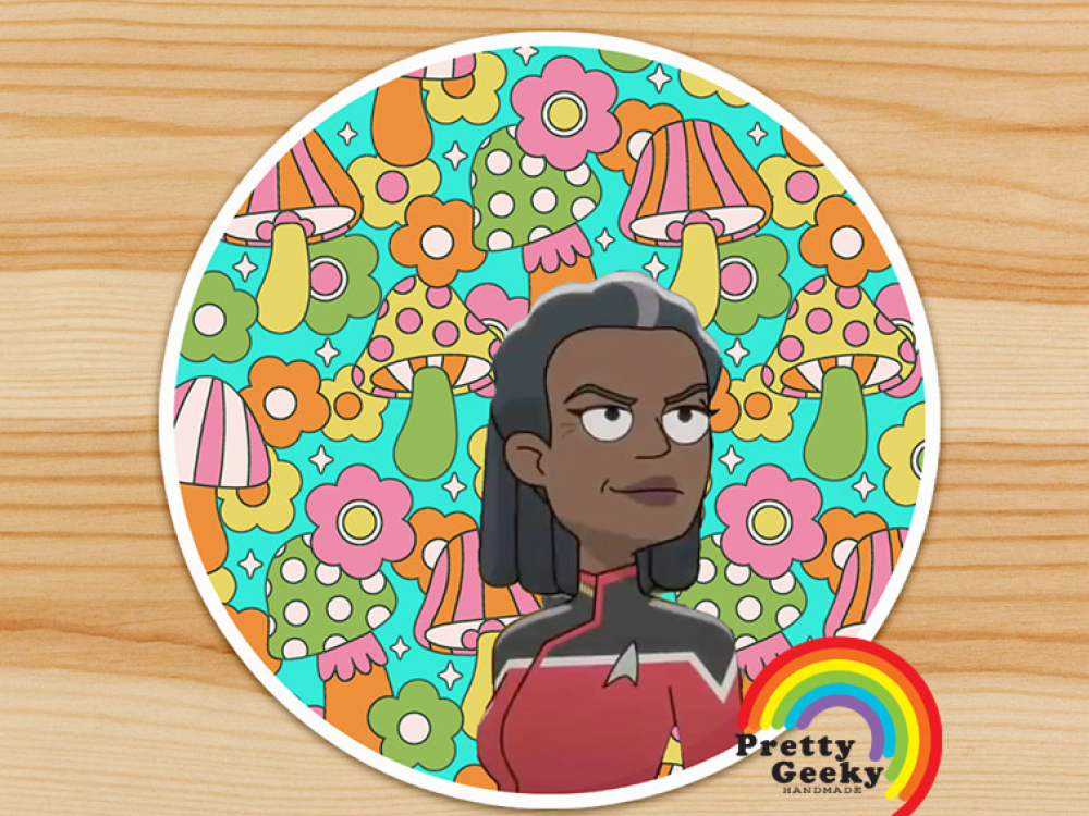 Groovy Star Trek Captain Sticker : Captain Freeman | Pretty Geeky Handmade